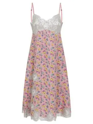 Dolce & Gabbana Printed Silk Blend Mini Dress - Multicolour