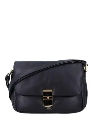 A.p.c. Cowhide Leather Mini Bag - Nero