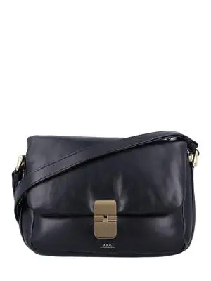 A.p.c. Cowhide Leather Mini Bag - Nero