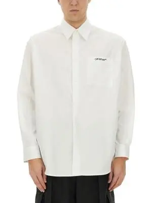 Off-White Shirt With Logo - White