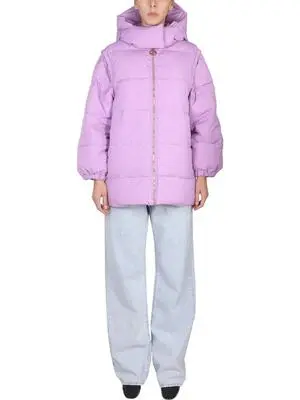 PATOU Detachable Sleeves Puffer Coat - Pink