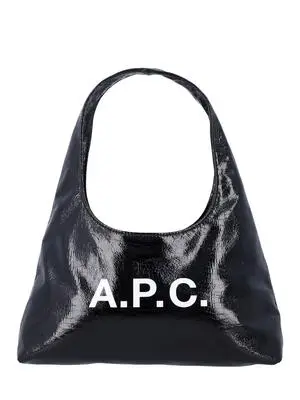 A.p.c. Ninon Mini Bag In Recycled Synthetic - Black