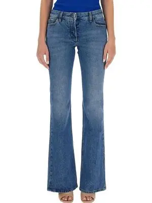 Off-White Flared Jeans - Blue