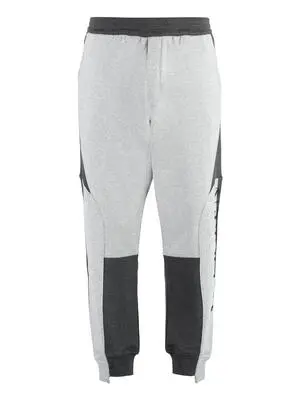 Alexander McQueen Logo Printed Colourblock Track Pants - Grey