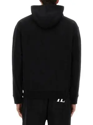 Helmut Lang Cotton Crew Neck Hoodie - Black