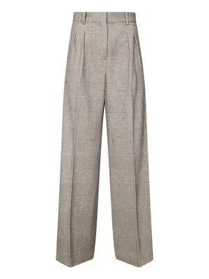 CIRCOLO 1901 Tailored Trousers With Double Pleats - Marrone