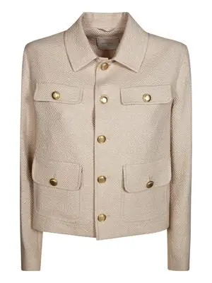 CIRCOLO 1901 Cropped Jacket Bistretch - Beige