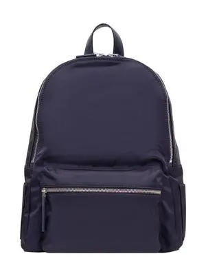 Orciani Mini Backpack With Front Zip Pocket - Navy