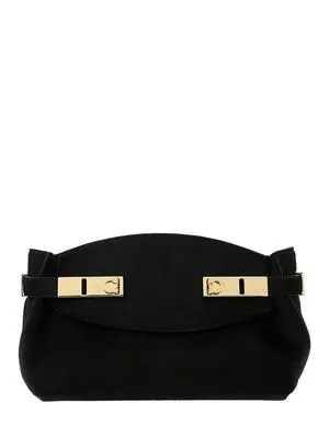 FERRAGAMO Hug Soft Shoulder Bag - Black