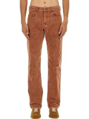 MARANT Classic Fit Corduroy Pants - Brown
