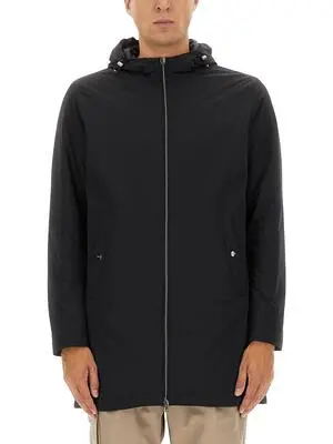 Herno Midi Parka Coat - Black