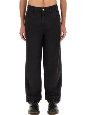 AWAKE NY Cotton Relaxed Fit Jeans - Black