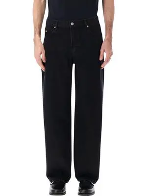 MARANT Relaxed Fit Mid-rise Wide Leg Jeans - Faded Black