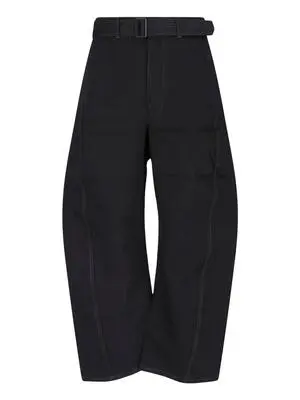 LEMAIRE LEMAIRE Twisted Belted Pants In Denim