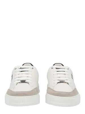 FERRAGAMO Low-top Sneakers With Gancini Detail - Black