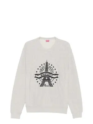 Kenzo Graphic Crewneck Sweatshirt - Palegrey