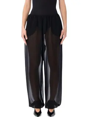 THE FRANKIE SHOP The Orissa Sheer Balloon Pants - Black