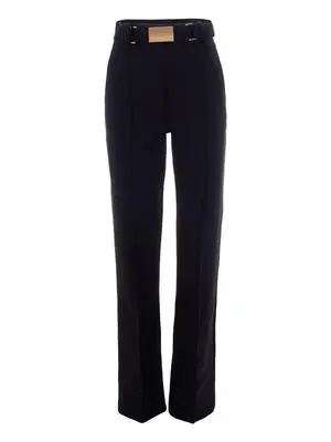 Elisabetta Franchi Belted Tailored Trousers - Nero
