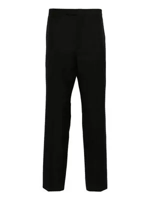 Gucci Wool Silk Twill Pants - Black