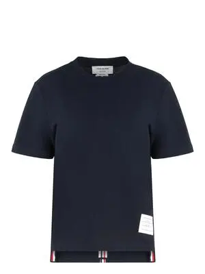 Thom Browne Classic Pique Stripe Tee - Blue
