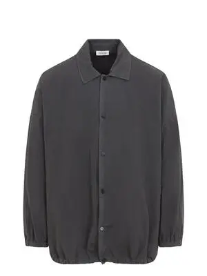 Fear Of God Relaxed Fit Zip-up Windbreaker - Darkgrey