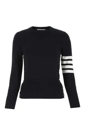 Thom Browne THOM BROWNE Pullover Punto Mitheno With Quattro BanOF Navy