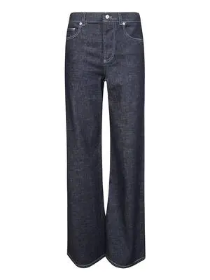 MARNI MARNI Embroidered-Logo Wide-Leg Trousers