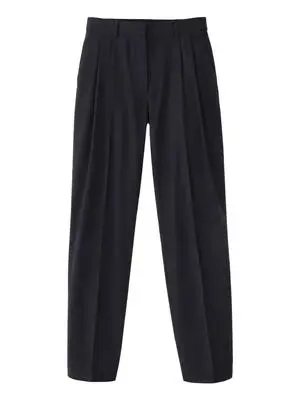 Fabiana Filippi Pleated Wool Blend Trousers - Blue