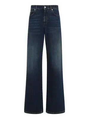 Alexander McQueen Wide-leg Jeans - Blue