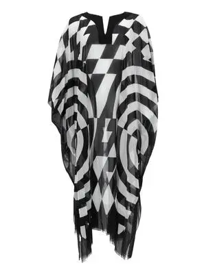 Dries Van Noten DRIES VAN NOTEN Printed Cotton Kaftan Dress Multicolour