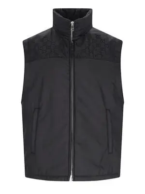 Gucci Gg Heavy Nylon Gilet - Black