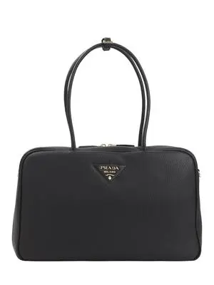 Prada Calf Leather Shoulder Bag - Black