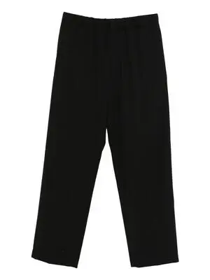 LARDINI Pure Virgin Wool Tailored Trousers - Nero