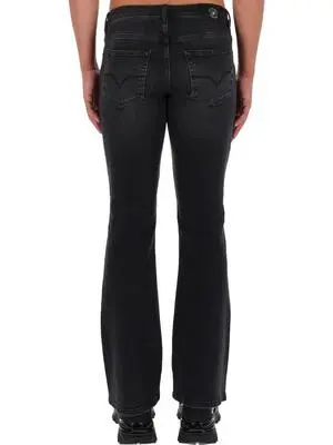 VERSACE VERSACE JEANS COUTURE High-Rise Flared Stretch Denim Jeans