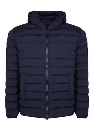 Herno Packable Hooded Bomber Jacket - Blu