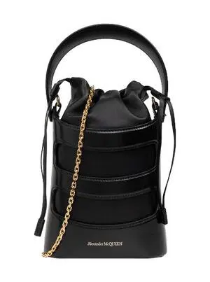 Alexander McQueen Mini Bucket Handbag - Black