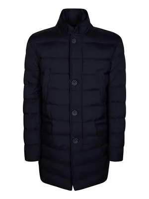 Herno Quilted Stand Collar Jacket - Nero