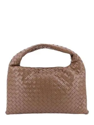 Bottega Veneta BOTTEGA VENETA Small Woven Leather Handle Bag Beige