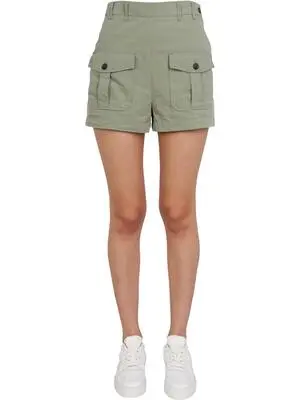 PHILIPPE MODEL PHILIPPE MODEL High-Waisted Cargo Shorts With Button Detail