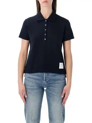 Thom Browne Cotton Piqué Polo Shirt - Blue