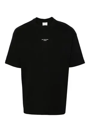 Drole De Monsieur Drole De Monsieur Slogan Print T-Shirt In Size M Black