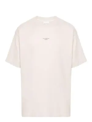Drole De Monsieur Slogan Printed T-shirt Size - Beige