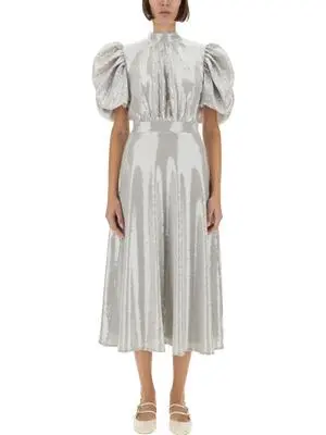 ROTATE BY BIRGER CHRISTENSEN Sequined Midi Dress - Grey