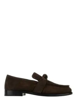 Bottega Veneta Astaire Leather Loafer With Knot Detail - Brown