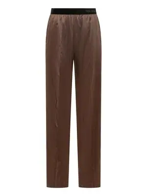 TOM FORD Silk Tailored Trousers - Cinnamon