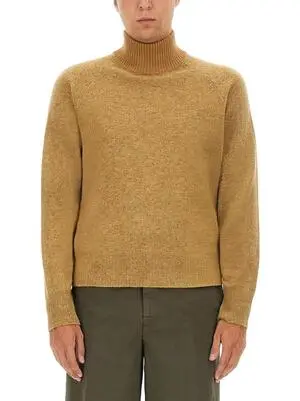 Dries Van Noten Turtleneck Fine Knit Sweater - Beige