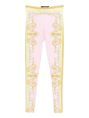 Versace Baroque Print Stretch Mini Trousers - Pink