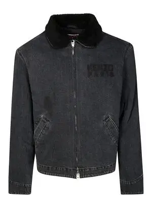 Kenzo Happy Tiger Utility Fleece Jacket - Grigio