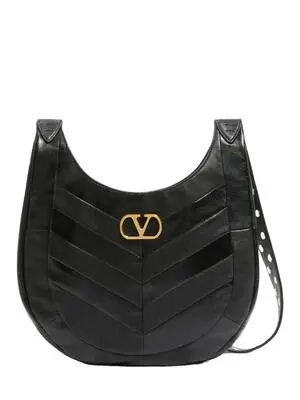 VALENTINO VALENTINO Mini Hobo Handbag With Artistic Patchwork Design