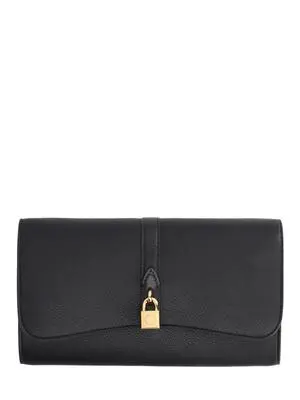Stella McCartney Padlock Envelope Clutch Bag - Black